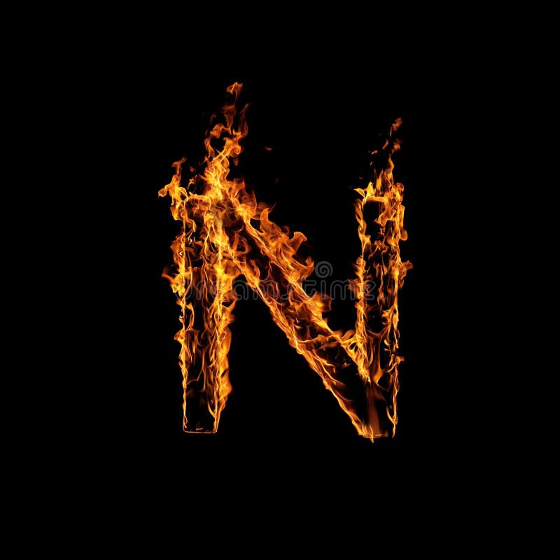 Letter N Fire
