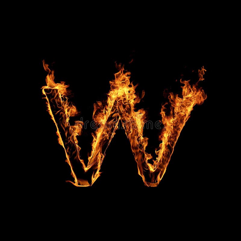 Flames Alphabet Letter W Stock Illustrations – 92 Flames Alphabet ...
