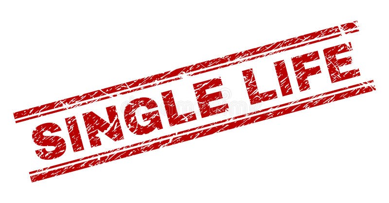 Grunge Textured SINGLE LIFE Stamp Seal Stock Vector - Illustration of ...