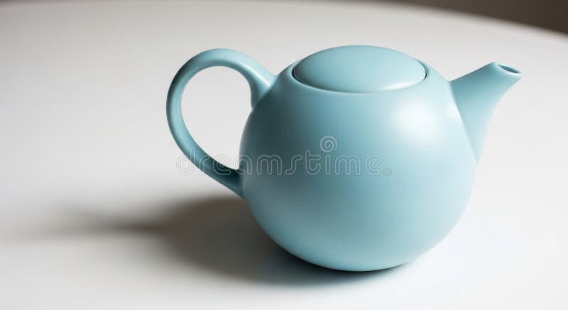 Single Light Blue Ceramic Teapot Stock Illustrations – 10 Single Light ...