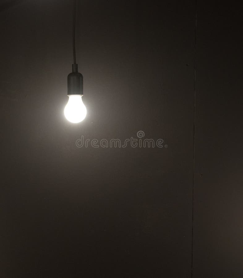 Single Light Bulb stock photo. Image of background, lightbulb - 63744054