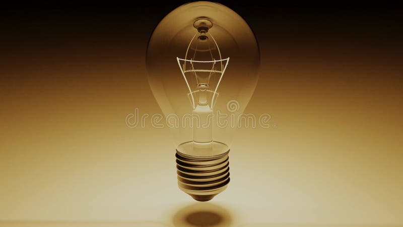 Single Light Bulb Lighting Up Stock Video - Video of discovery ...