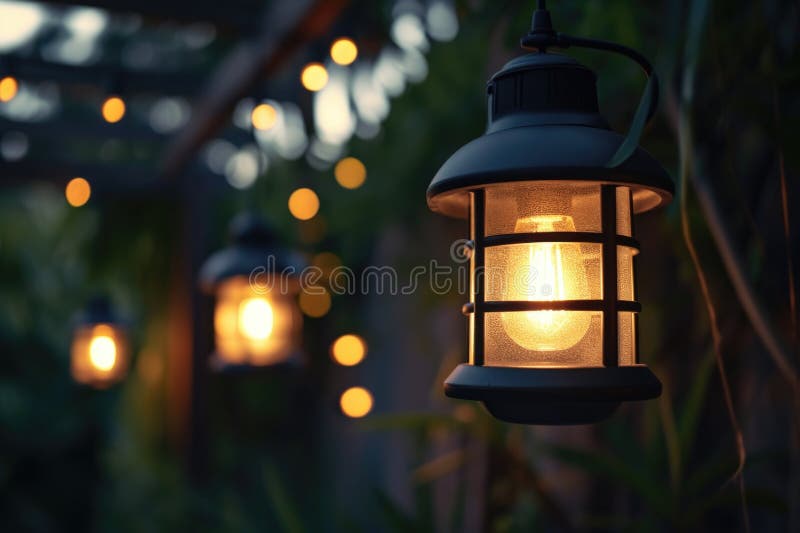 A Single Light Shining Brightly in the Darkness. this Image Can Be Used ...