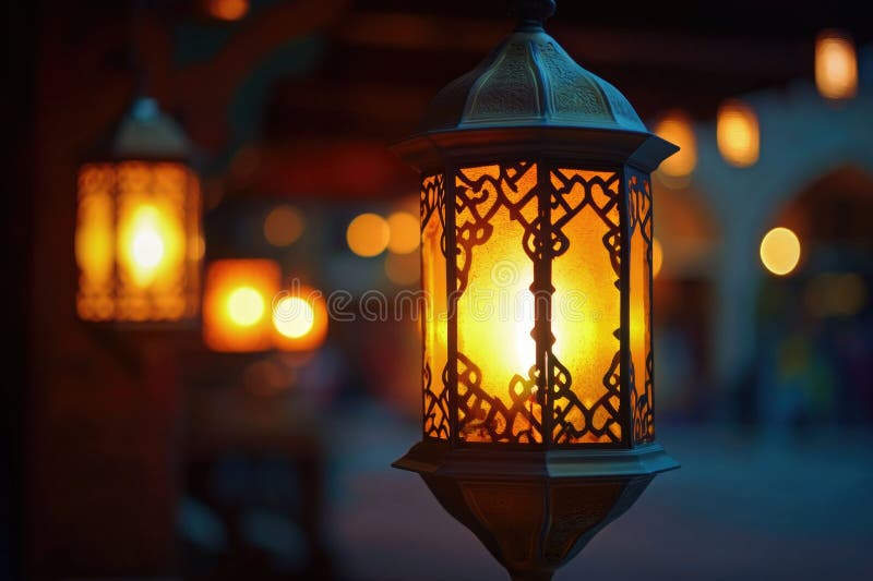 A Single Light Source in a Dark Environment Stock Photo - Image of glow ...