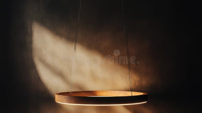 A Single Light Source Hanging from a Ceiling, Suitable for Use in ...