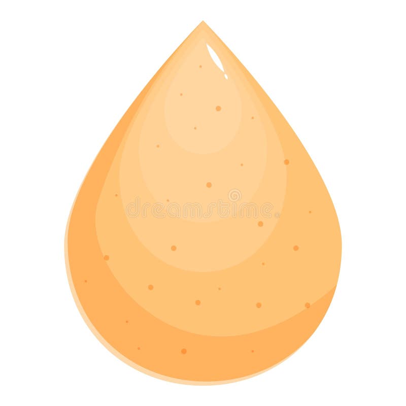 Single Light Yellow Liquid Drop Falling Down Stock Illustration ...