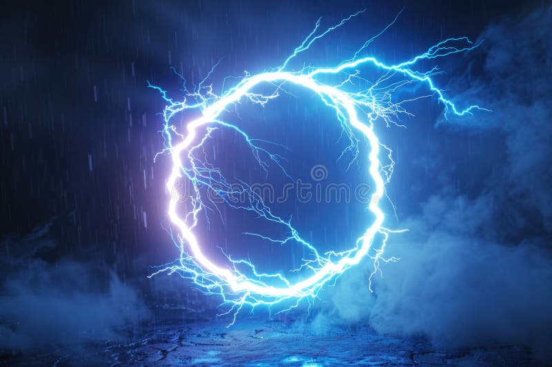 A Single Lightning Bolt Illuminates the Darkness, Providing a Glimpse ...