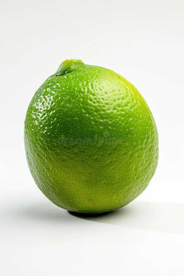 A Single Lime Sitting on a White Surface Stock Photo - Image of clean ...