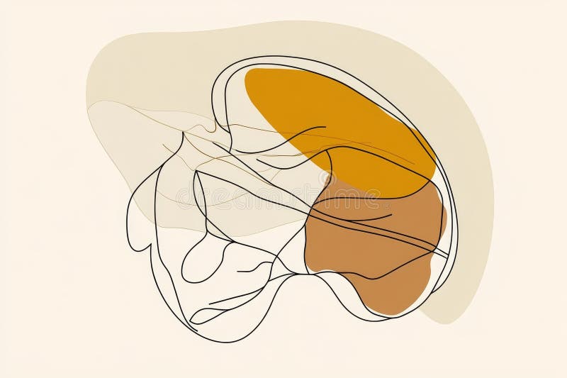 A Single Line Design of a Liver, Hand-drawn in a Continuous Line ...
