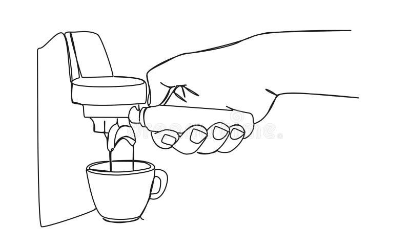 Espresso Machine Line Drawing Stock Illustrations – 1,306 Espresso ...