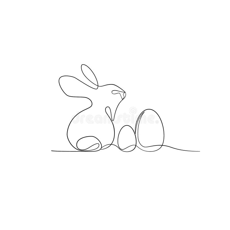Single Line Drawing Easter Stock Illustrations – 623 Single Line ...