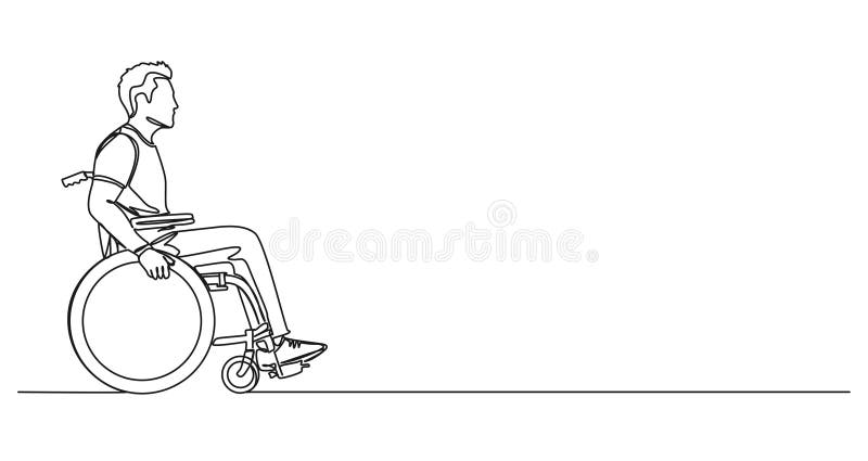 Line Drawing Person Wheelchair Stock Illustrations – 761 Line Drawing ...