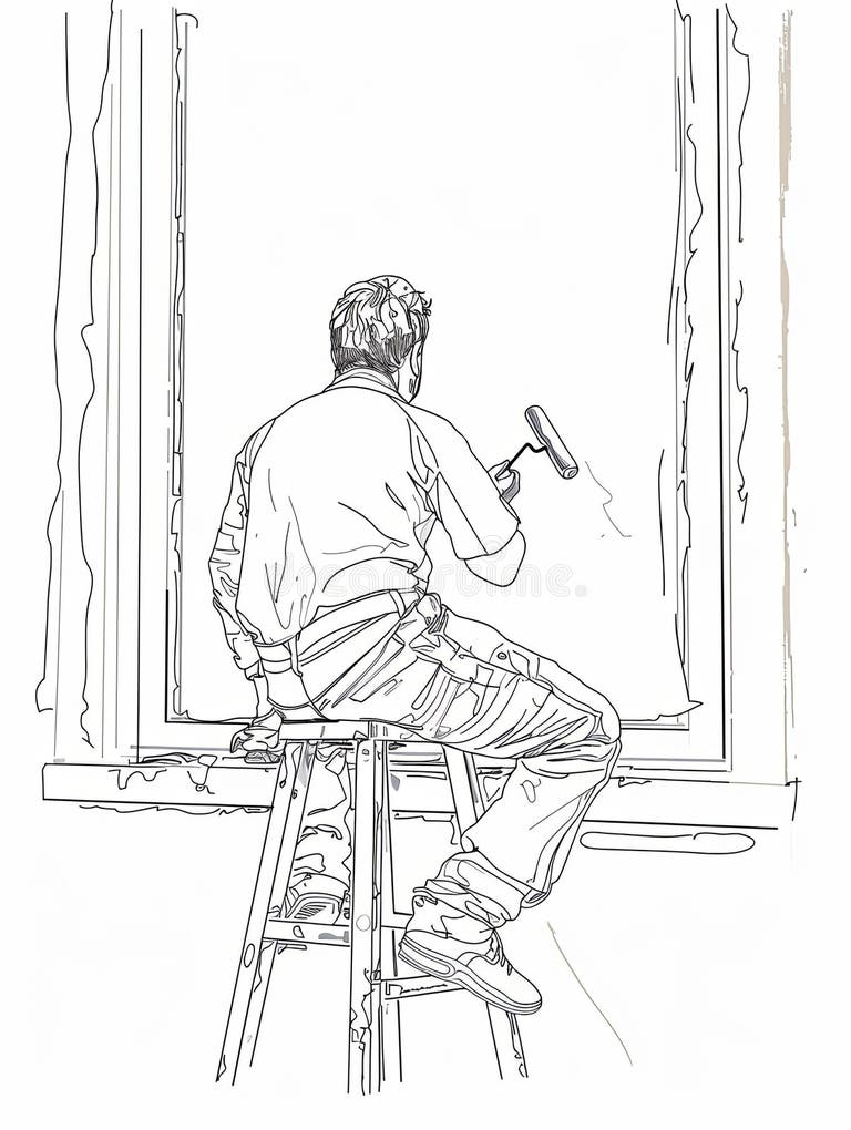 Stool Line Drawing Stock Illustrations – 1,168 Stool Line Drawing Stock ...