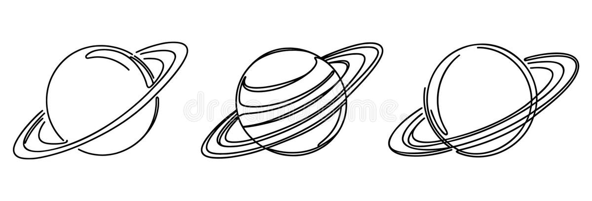 Planet Space Line Drawing Stock Illustrations – 9,914 Planet Space Line ...
