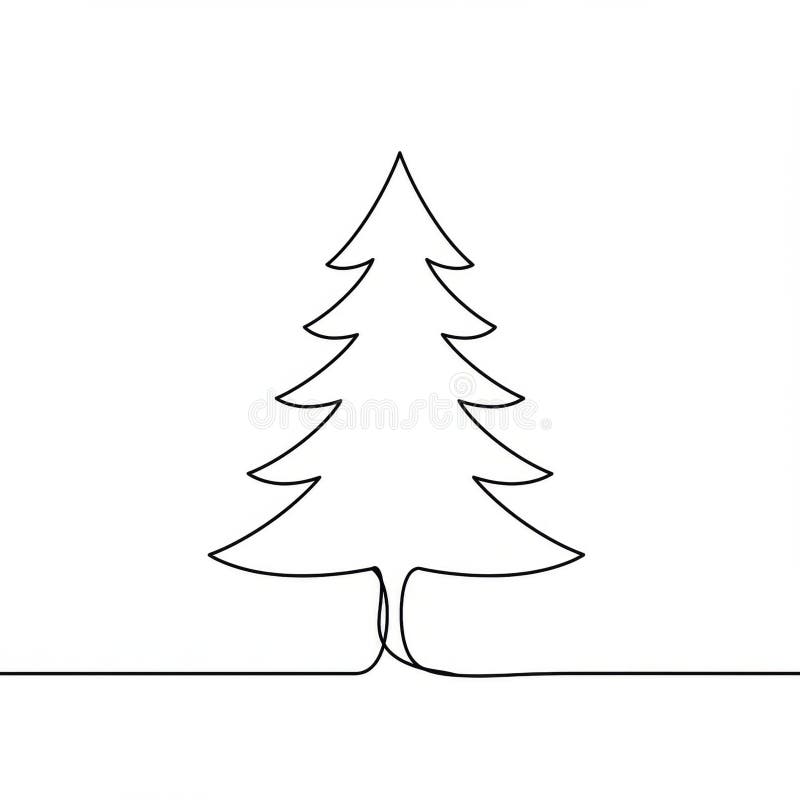 Single Line Drawing Tree Stock Illustrations – 8,868 Single Line ...
