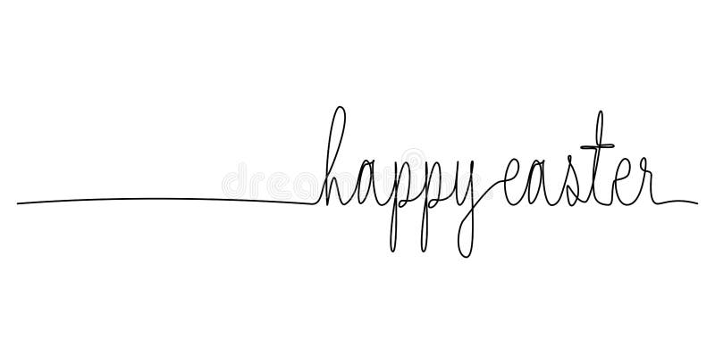 Single Line Drawing Easter Stock Illustrations – 924 Single Line ...