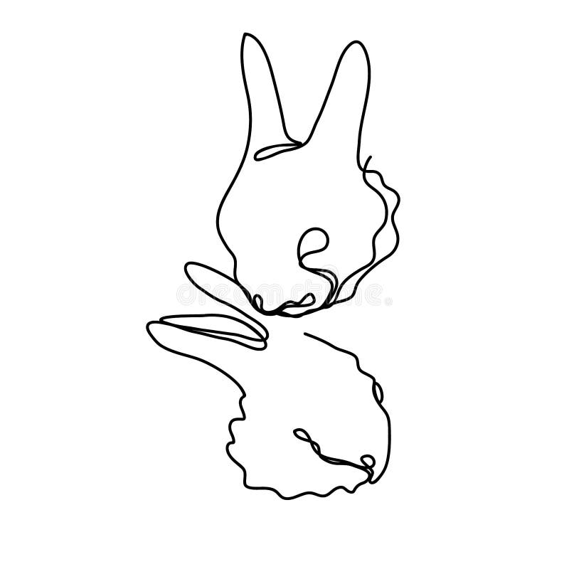 Single Line Drawing Easter Stock Illustrations – 924 Single Line ...