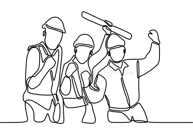 Continuous Line Drawing Builder Stock Illustrations – 408 Continuous ...