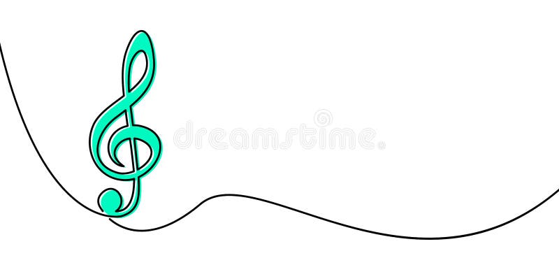 Green clef stock vector. Illustration of herb, nature - 12541663