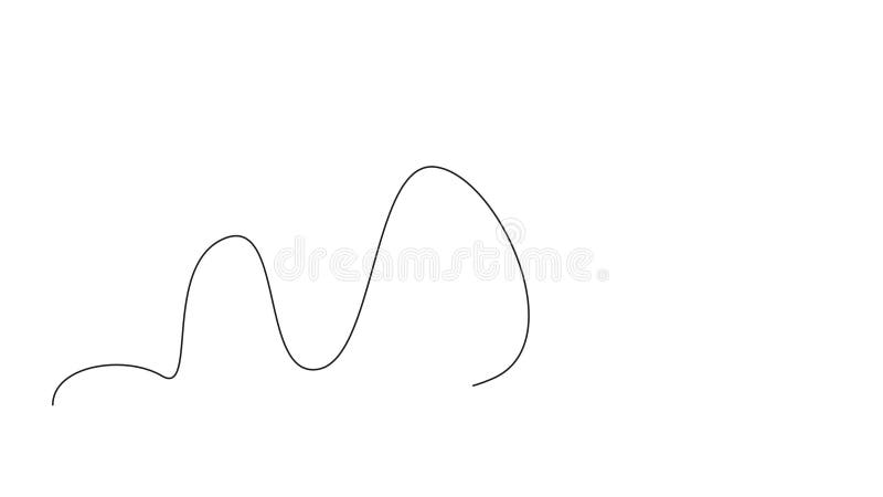 Single Line Egg, Hand Drawn Continuous One Line the Easter Symbol ...