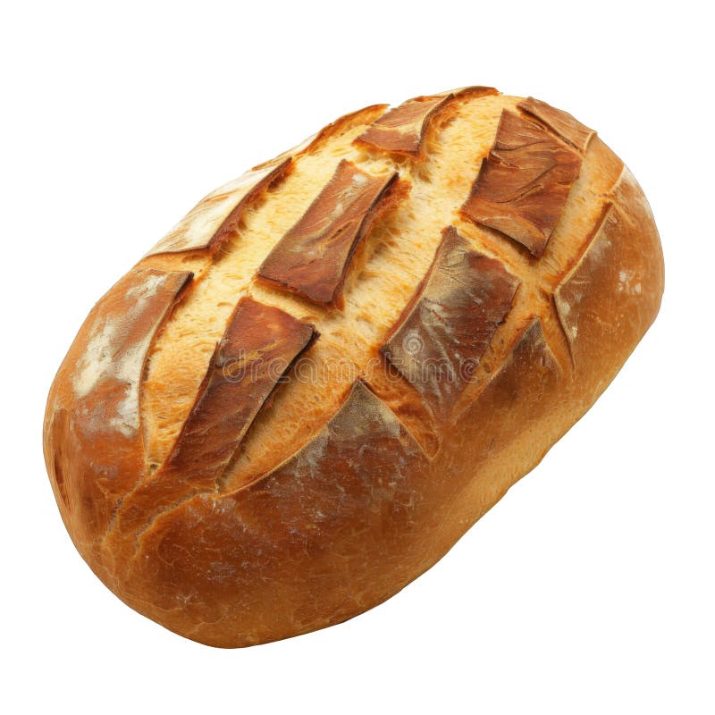 A Single Loaf of Freshly Baked Bread with a Golden Brown Crust and Deep ...