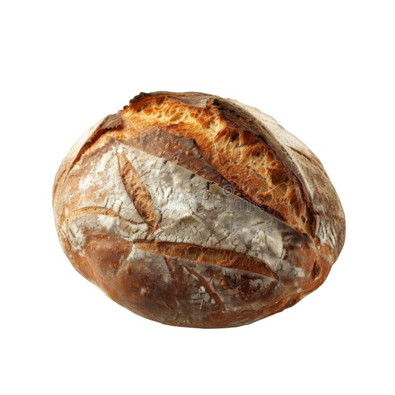 A Single Loaf of Rustic Bread with a Crispy Crust Stock Image ...