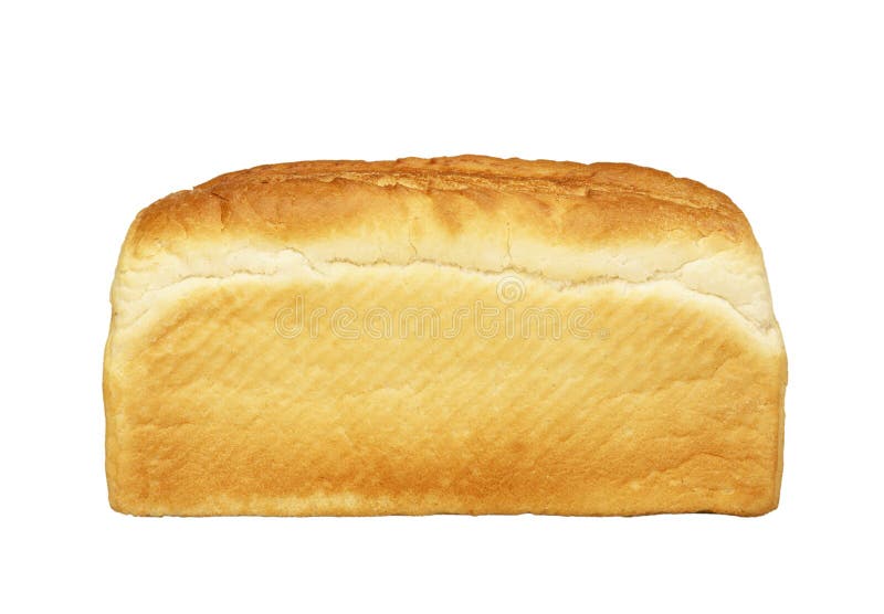 LOAF of WHITE BREAD on WHITE BACKGROUND Stock Image - Image of loaf ...