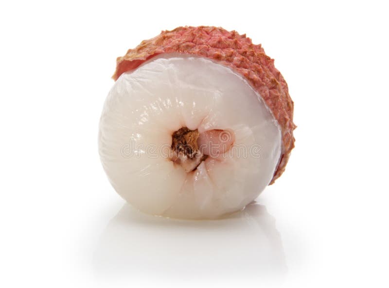 Single lychee stock image. Image of chinese, healthy, fresh - 4569627
