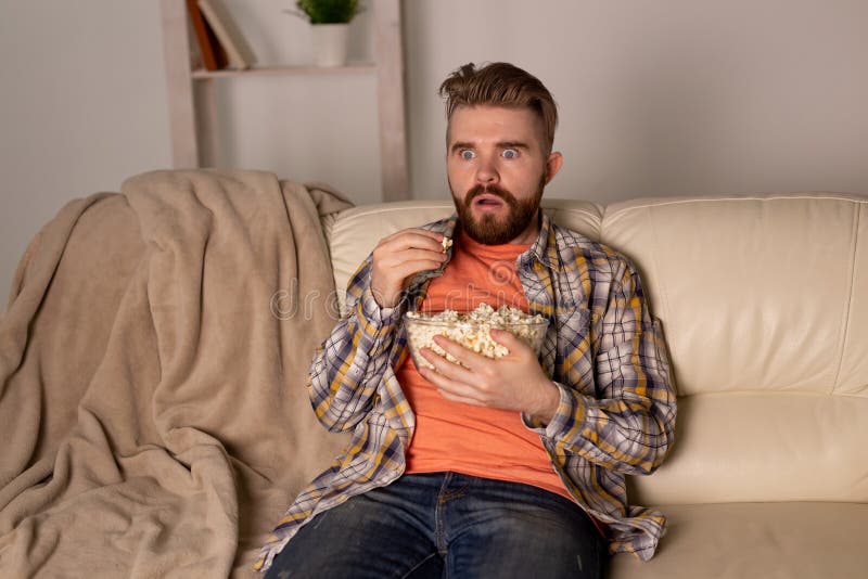 632 Single Man Couch Watching Tv Stock Photos - Free & Royalty-Free ...