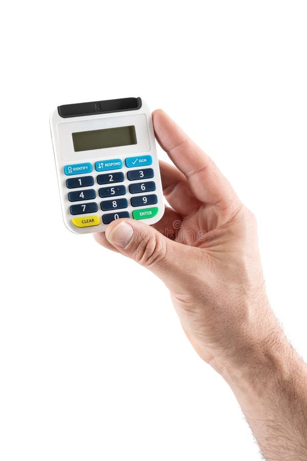 Pin card reader stock image. Image of secure, chip, holding - 92719243