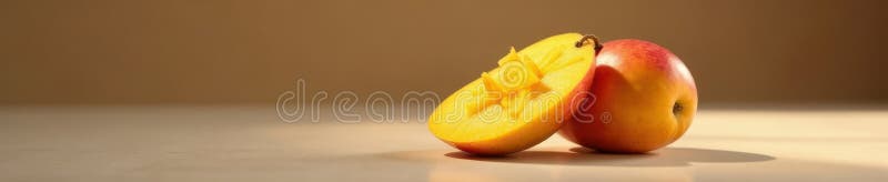 Single Mango, Slight Shadow, Glossy Surface, Flawless, Studio Shot ...