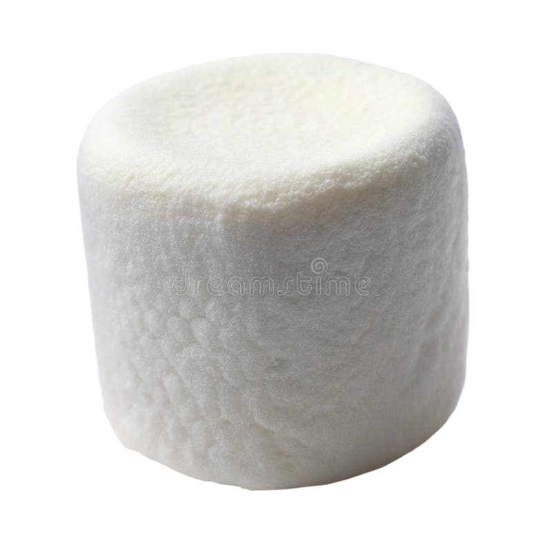 Single Marshmallow Isolated on Transparent Background Stock ...