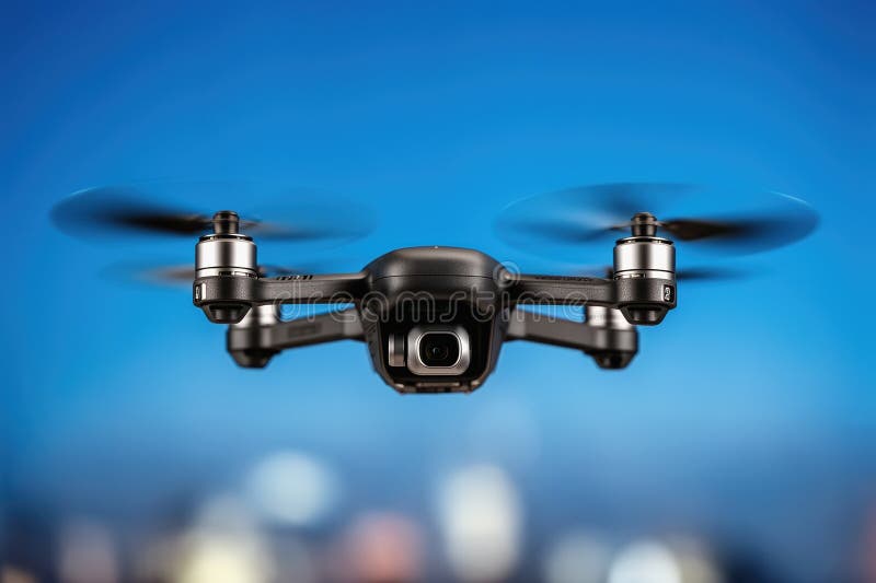 Blurred Quadcopter Hovers Stock Photos - Free & Royalty-Free Stock ...
