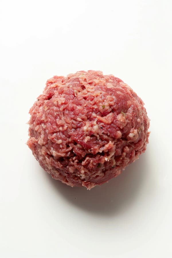 A Single Meatball on a White Background, Perfect for Food-related Use ...
