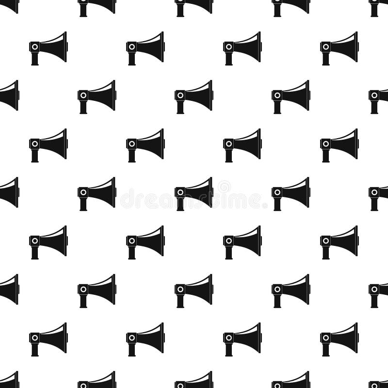 Single Megaphone Pattern Seamless Vector Stock Vector - Illustration of ...