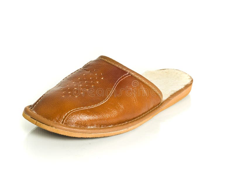 Single men s house slipper stock image. Image of comfortable - 12430741