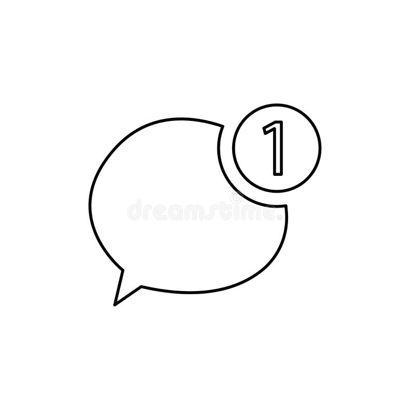 Single Message Icon, Cloud, Message Concept, Vector Illustration Stock ...
