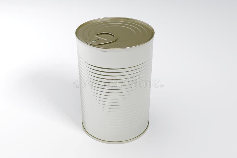 Tin can stock image. Image of object, vignette, isolated - 3835153
