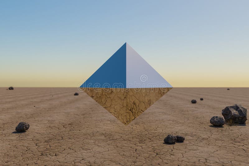 Surreal Pyramid of Unity stock illustration. Illustration of success ...