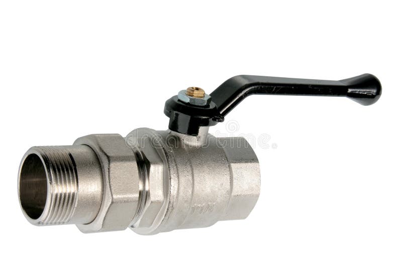 Metal Valve of Water Pipe for Pump System Stock Photo - Image of cope ...