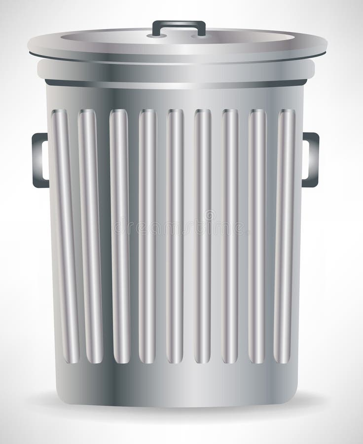 Trash can character stock illustration. Illustration of hole - 28962585