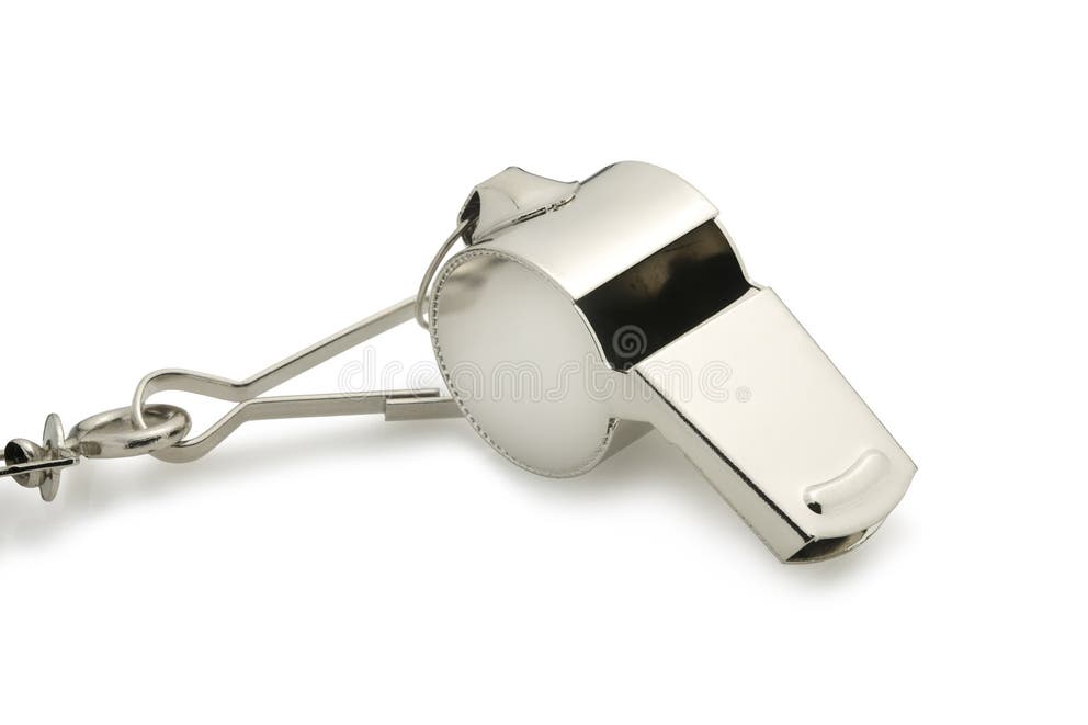 Metallic whistle isolated stock photo. Image of sound - 350948218