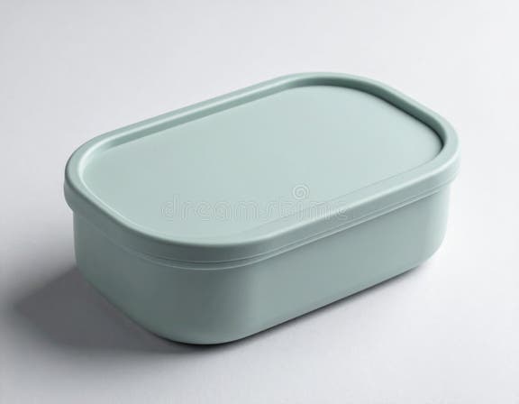 Single Mint Green Plastic Lunchbox Food Container with Smooth Clean ...