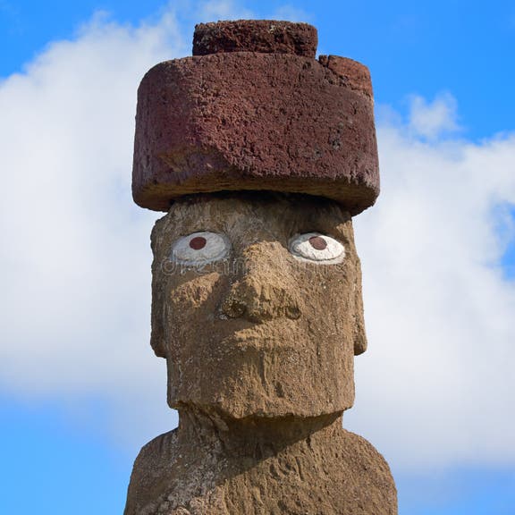 Single Moai at Easter Island Stock Image - Image of island, chile: 20935137