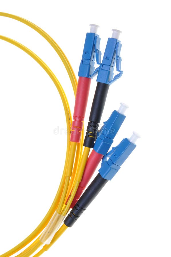 Single Mode SC APC Connector Fiber Optic Patch Cord Cable Stock Image ...