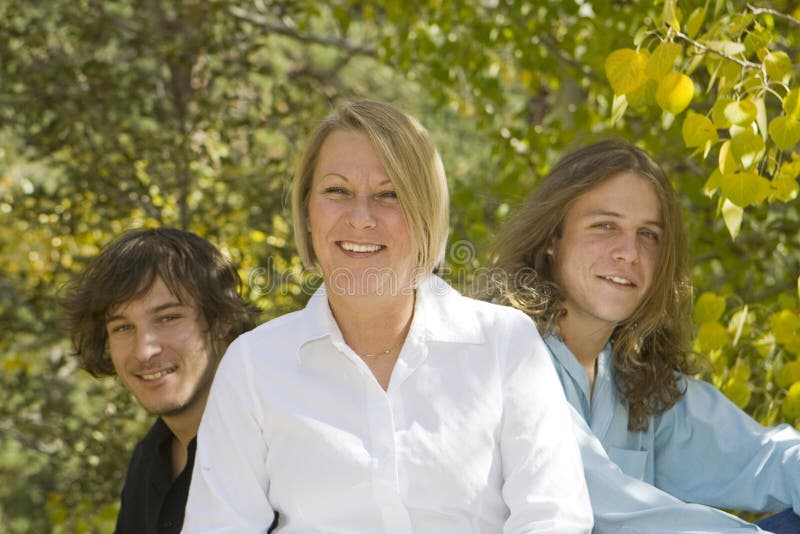 Single Mom With Her Teenage Boys Picture. Image: 6809589