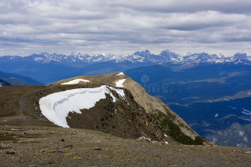 Single Mountain Top with Snow Stock Photo - Image of snow, clouds: 39846284