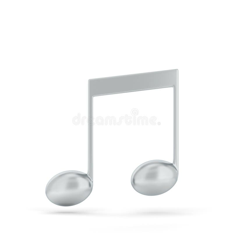 Single music note stock illustration. Illustration of graphic - 165054812