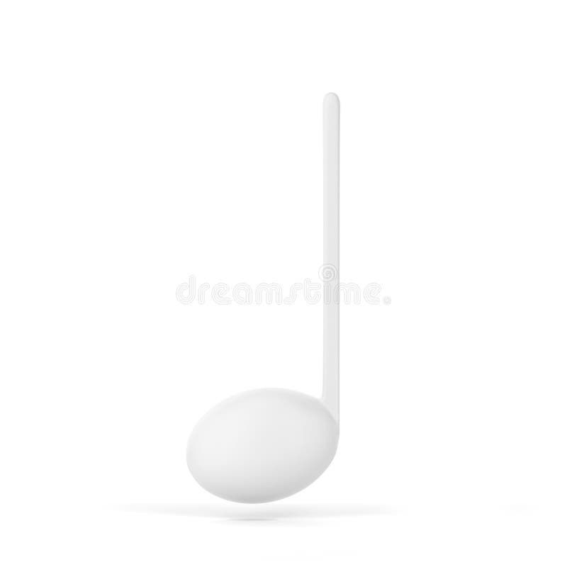 Single music note stock illustration. Illustration of graphic - 165054812
