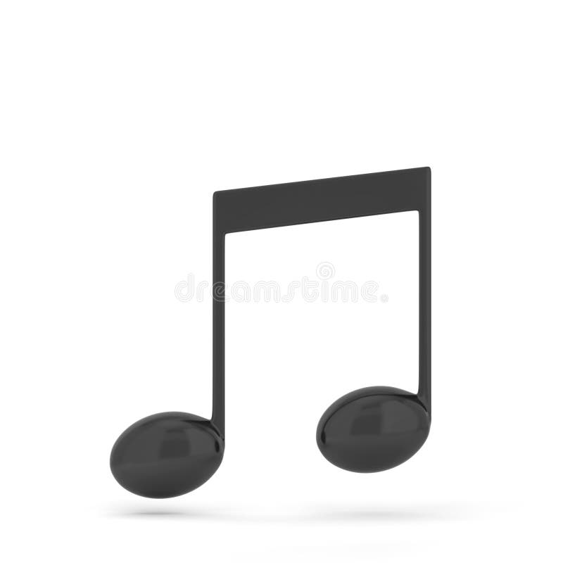 Single Music Note stock illustration. Illustration of isolated - 31773365